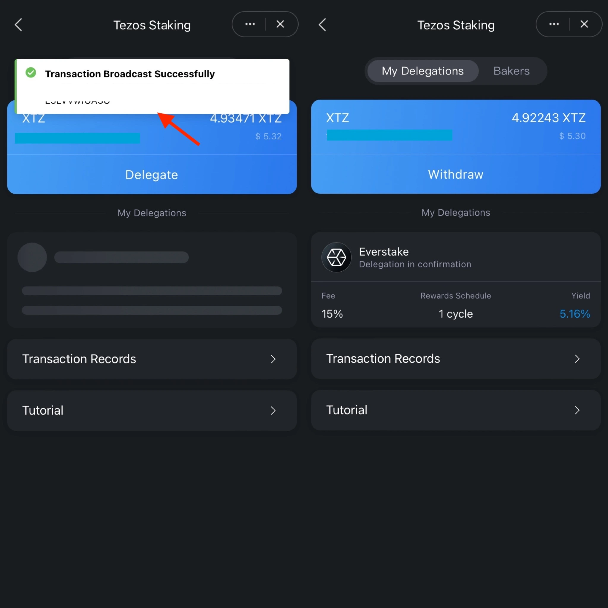 How to stake Tezos (XTZ) using imToken Wallet | Everstake Blog