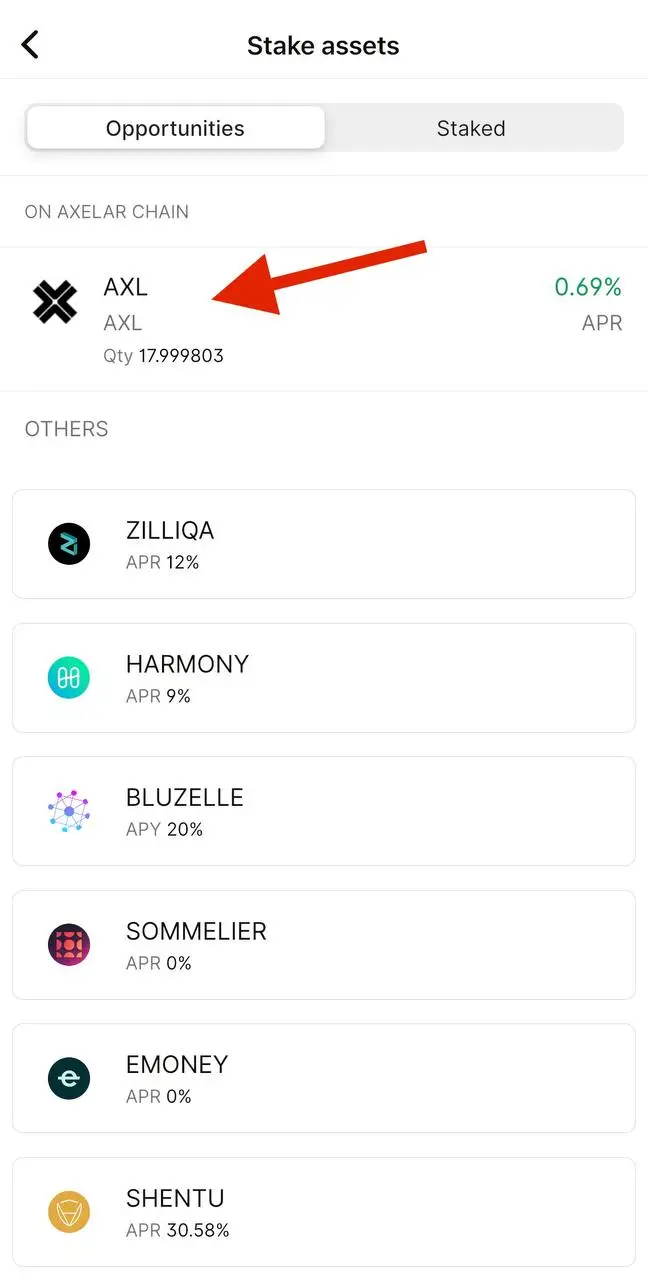 Blog | How to Stake Axelar (AXL) using Frontier Wallet