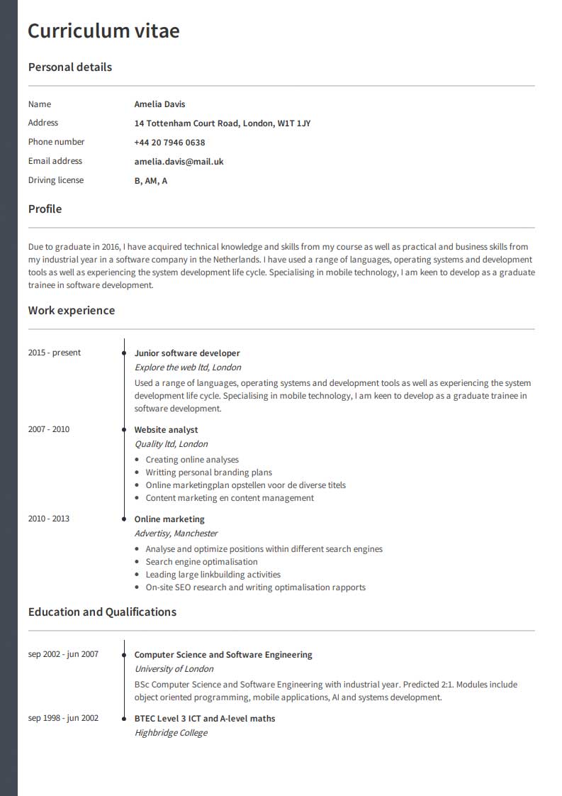 How To Write A UK CV 7 Tips For International Job