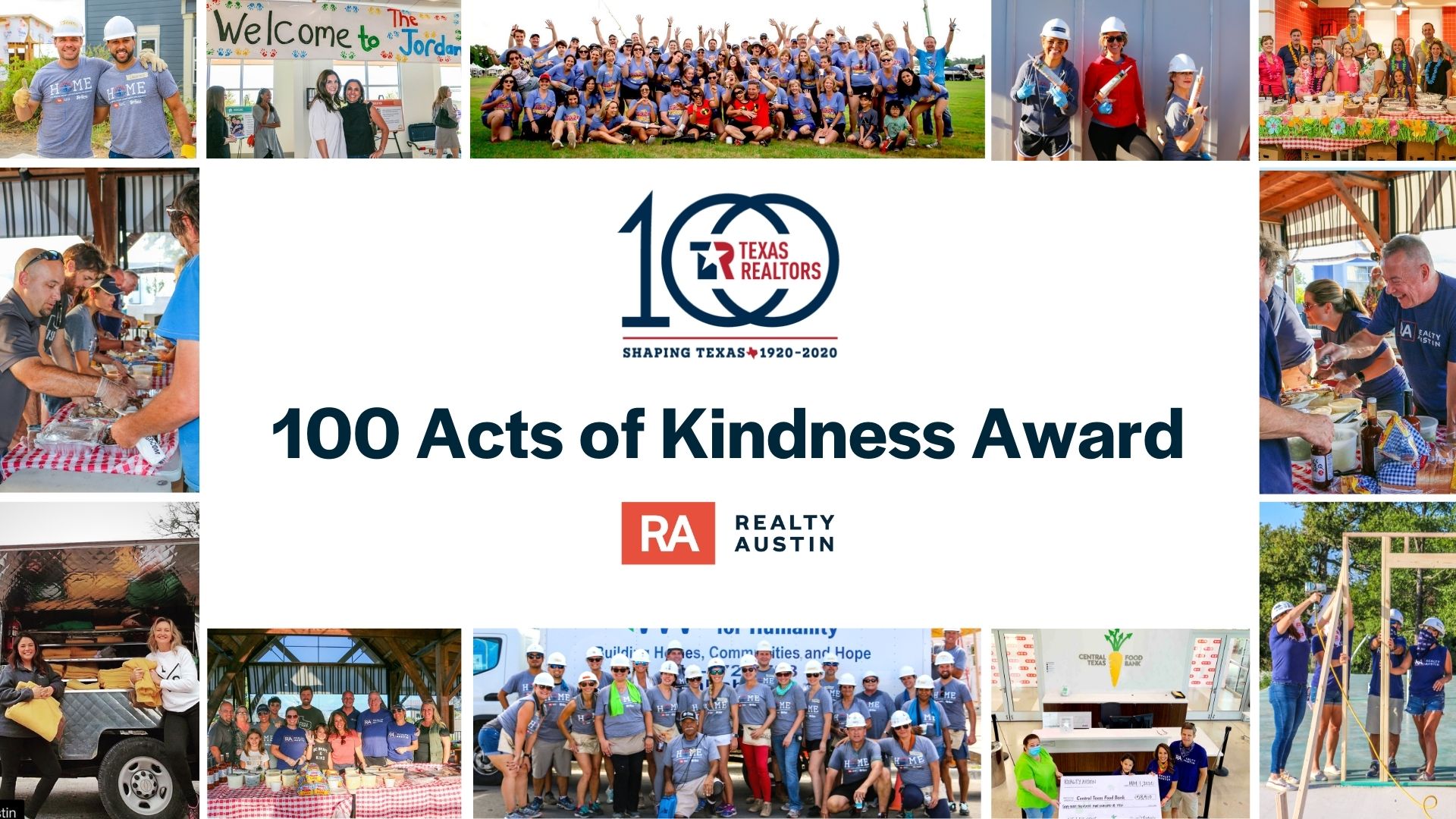 Realty Austin Honored as a Recipient of Texas Realtors 100 Acts of ...