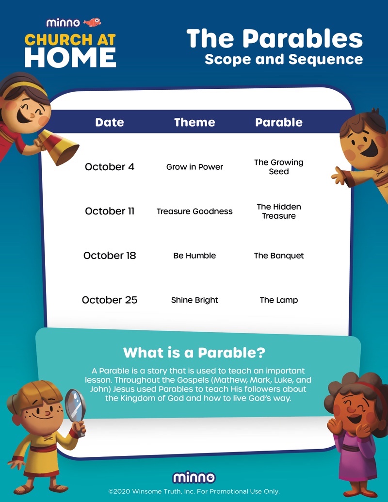 Learn the Parables of Jesus on Minno Church at Home — Minno Parents