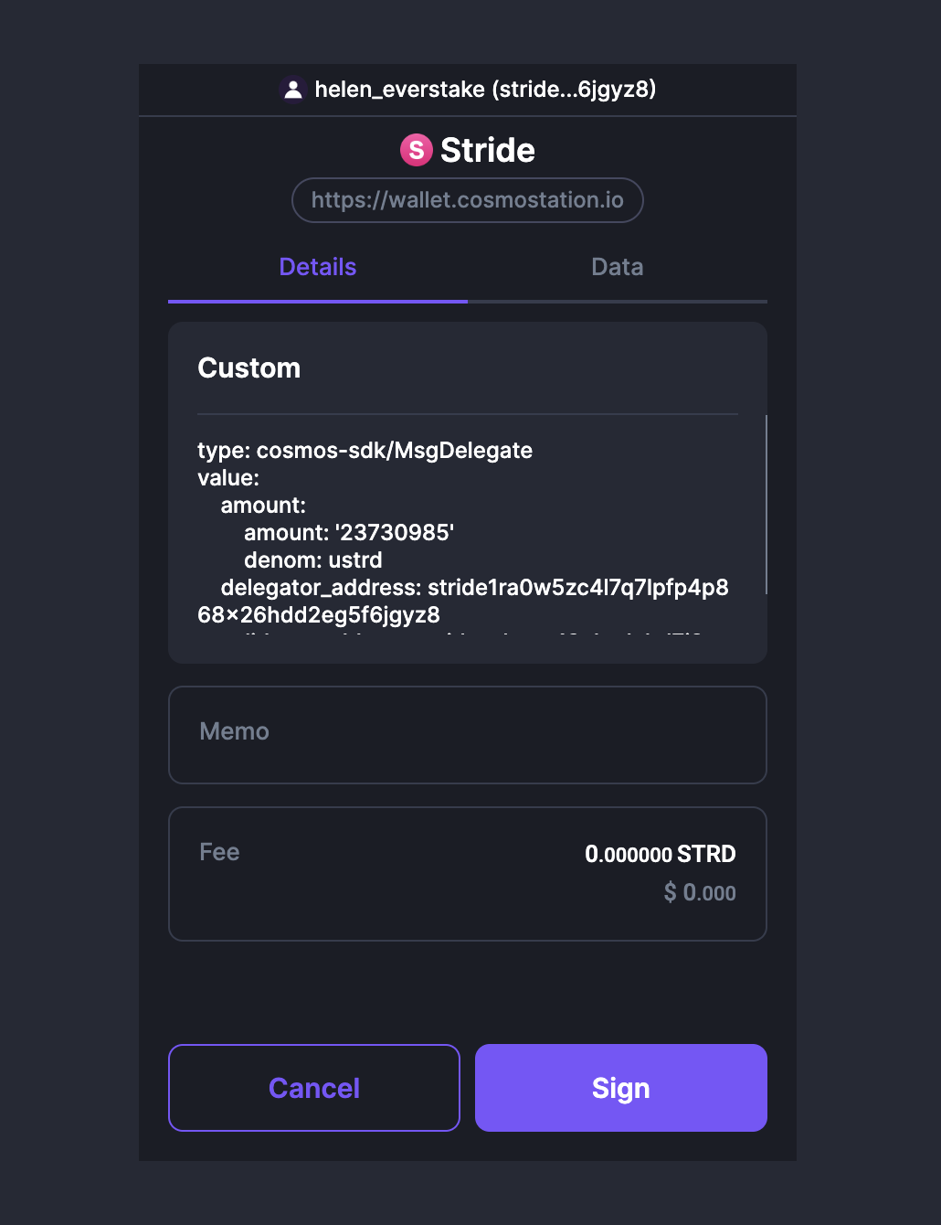 How to Stake Stride (STRD) Using Cosmostation Wallet | Everstake Blog