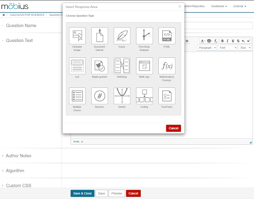 MÖBIUS QUESTION AUTHORING PART I: No Code Needed