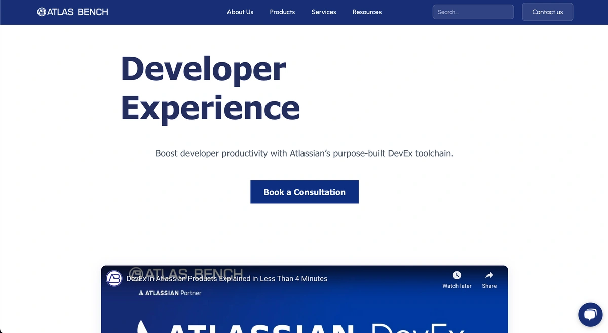 Developer Experience | Atlas Bench - Atlas Bench