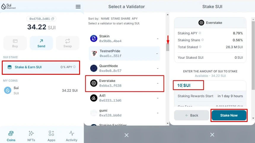 Blog | How to Stake SUI via Sui Wallet