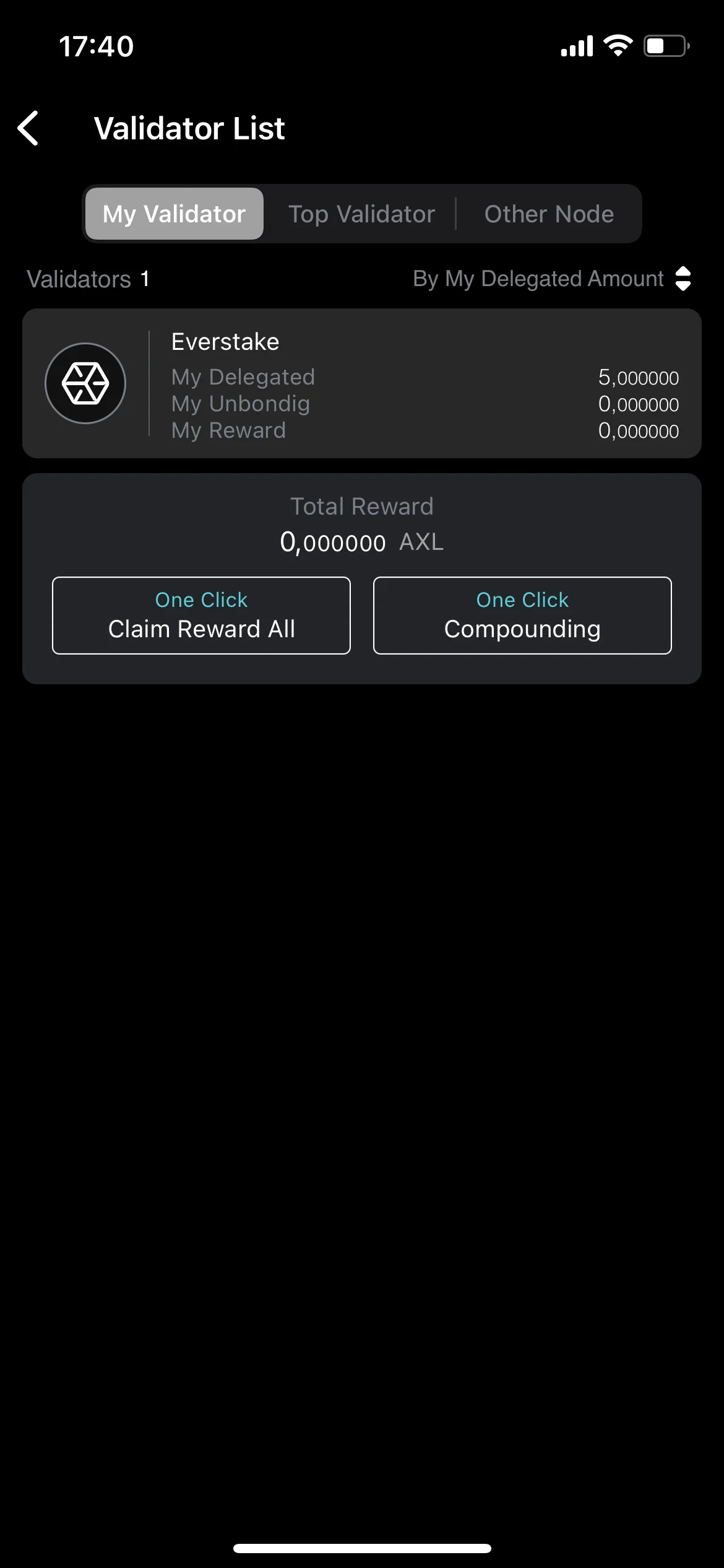How to Stake Axelar (AXL) with Cosmostation Mobile Wallet | Everstake Blog
