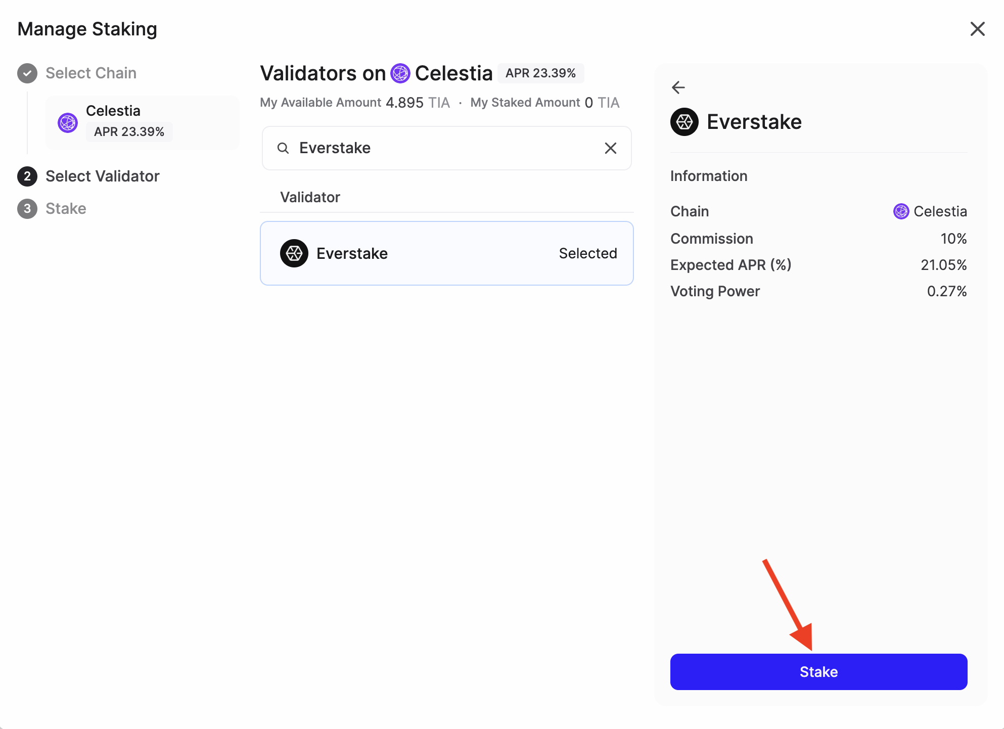 Blog | How to stake Celestia (TIA) using Keplr Wallet