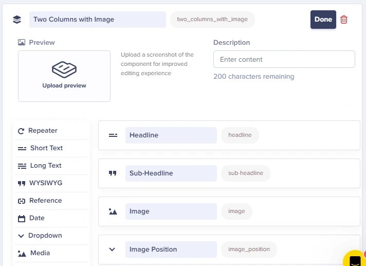 Create Two Column Sections Using Components Knowledge Base Buttercms