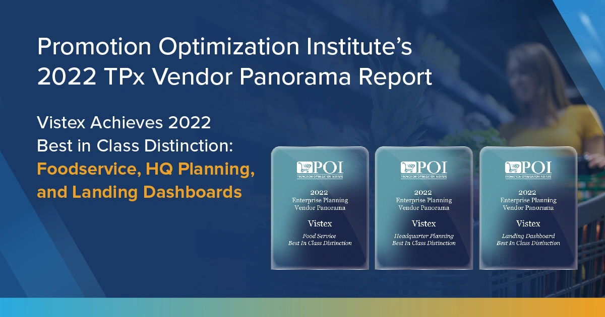 Vistex Achieves 2022 POI Best-in-Class Distinctions for the Second Year ...