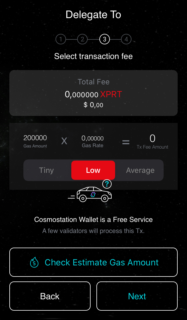 Blog | How to Delegate Persistence (XPRT) in Cosmostation Crypto Wallet