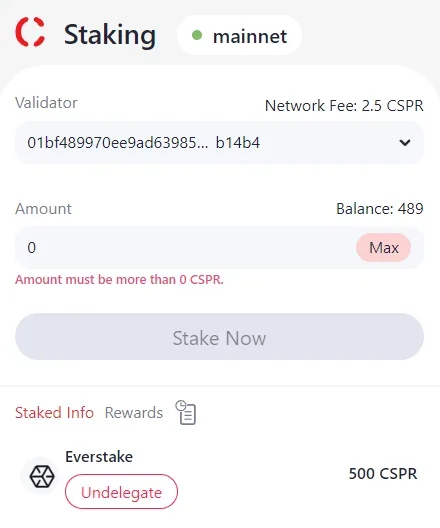 Blog | How To Stake CSPR In the CasperDash Wallet