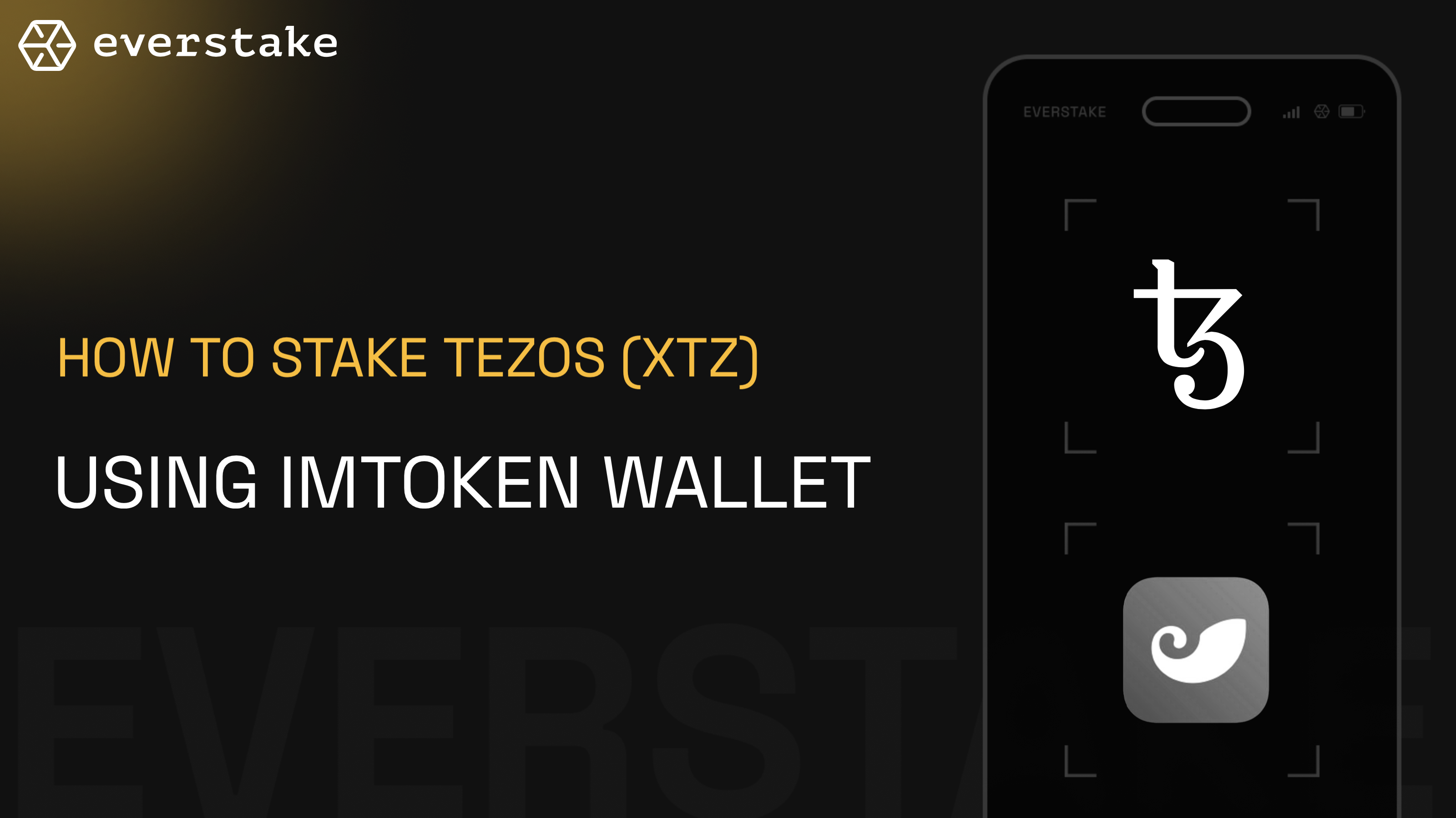 How to stake Tezos (XTZ) using imToken Wallet | Everstake Blog