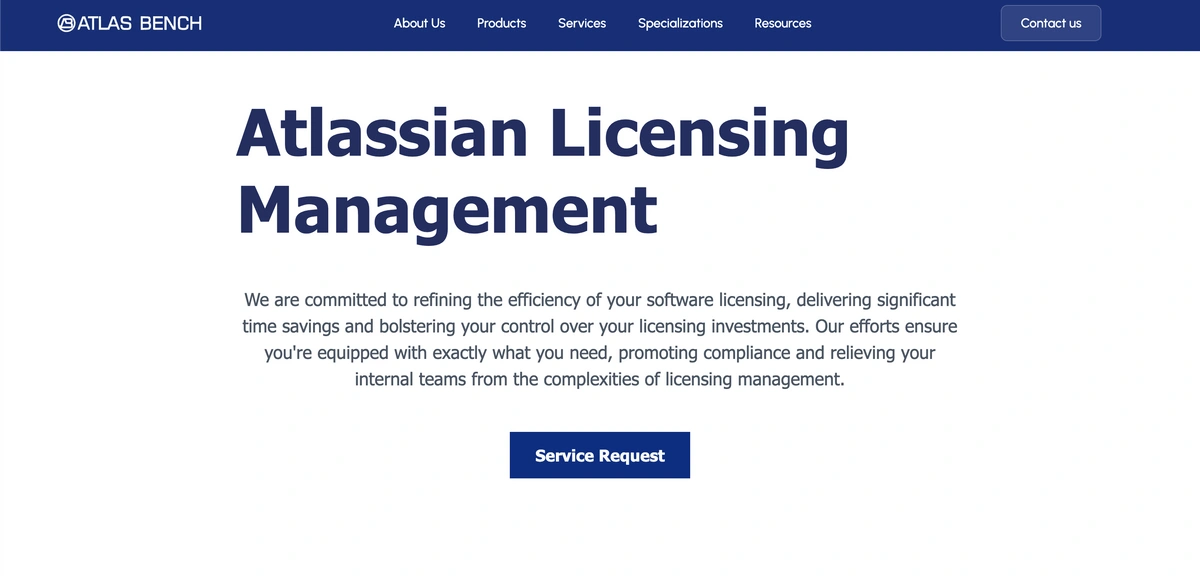 Atlassian Licensing Management | Atlas Bench - Atlas Bench