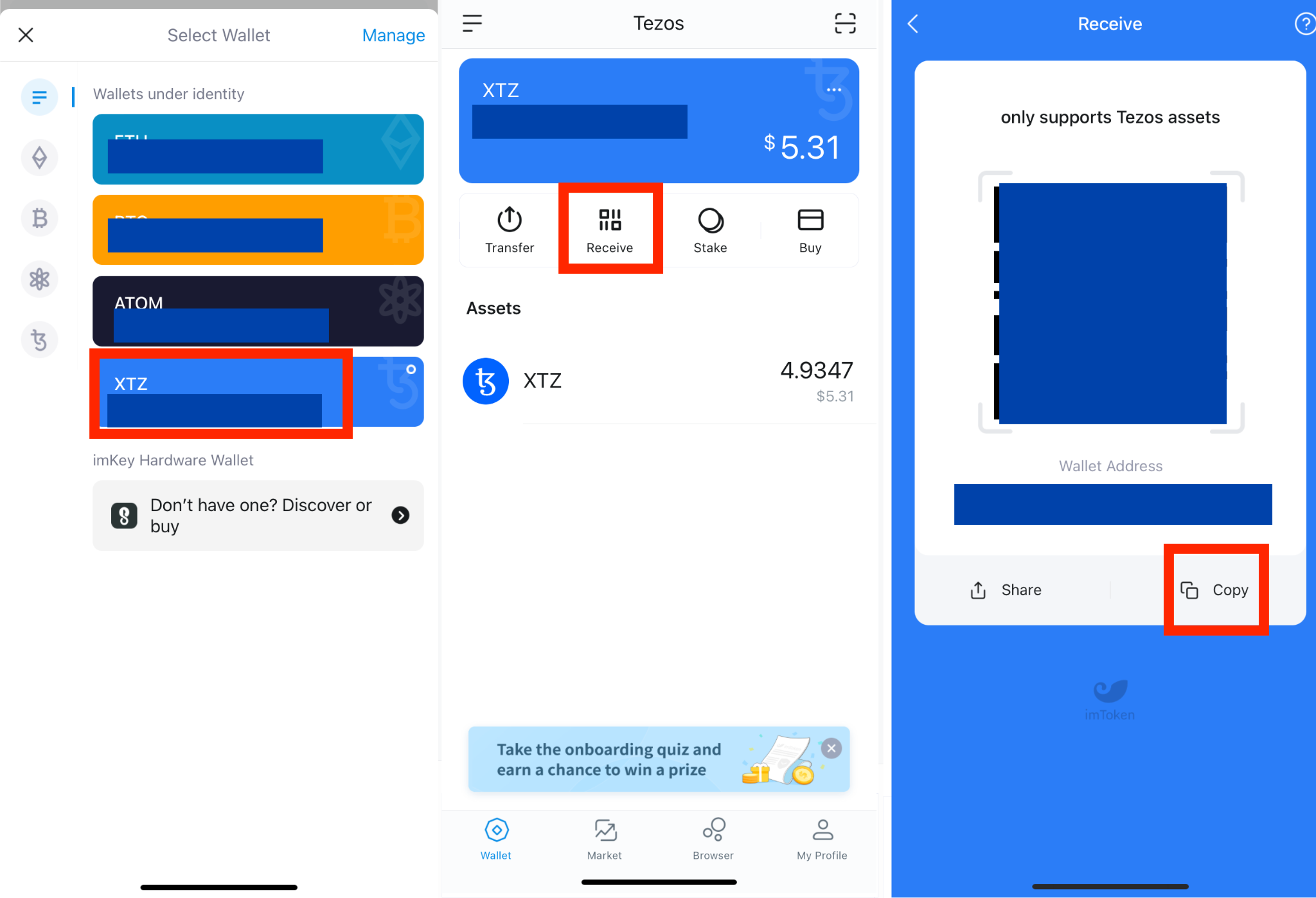 How to stake Tezos (XTZ) using imToken Wallet | Everstake Blog