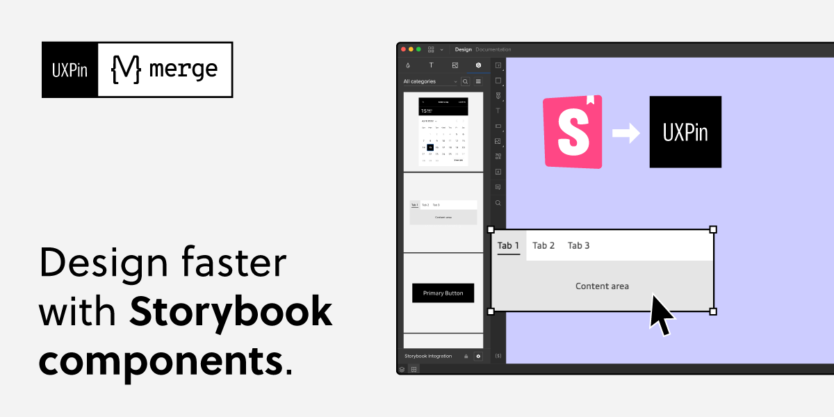 Design With Code Storybook Integration Uxpin