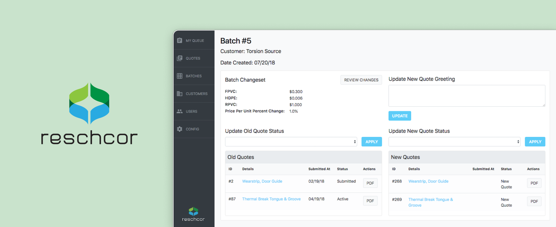 Reschcor Case Study | RoleModel Software | LightningCAD