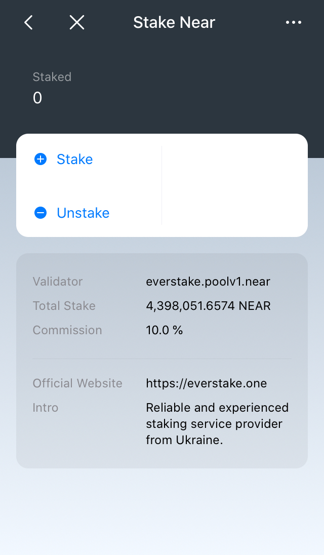 How to stake NEAR (Near Protocol) in Math Wallet: a detailed guide for ...