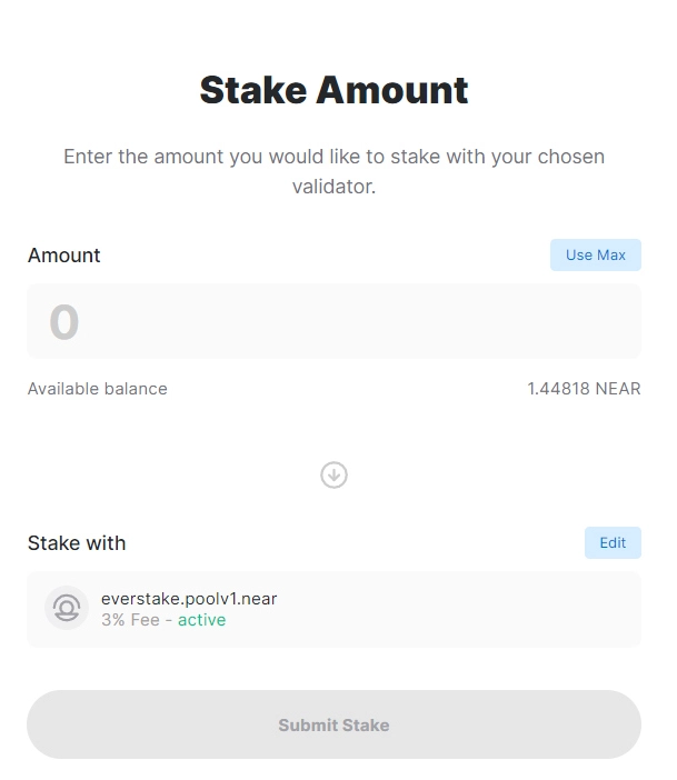 How to stake Near using My Near Wallet | Everstake Blog