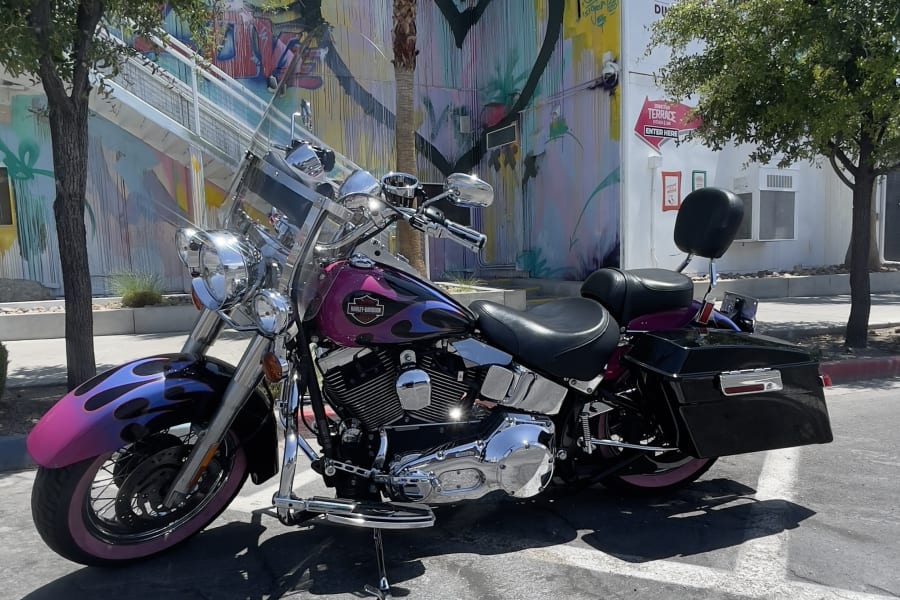 Colorful Motorcycles for Rent for Pride Month