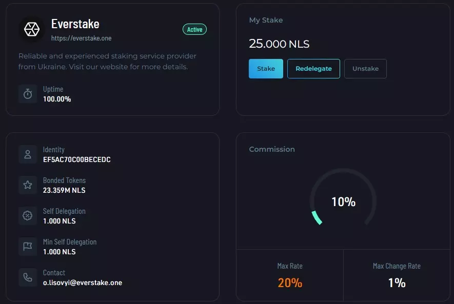 How to Stake NLS via Kujira | Everstake Blog