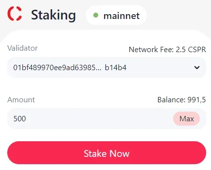 Blog | How To Stake CSPR In the CasperDash Wallet