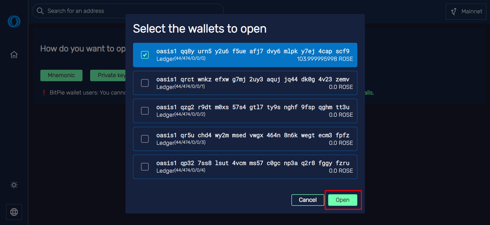 How to stake ROSE (Oasis Network) via official Oasis Wallets (Web and ...