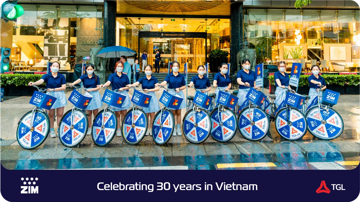 Bicycle Road Show marked ZIMs Vietnam 30th anniversary.