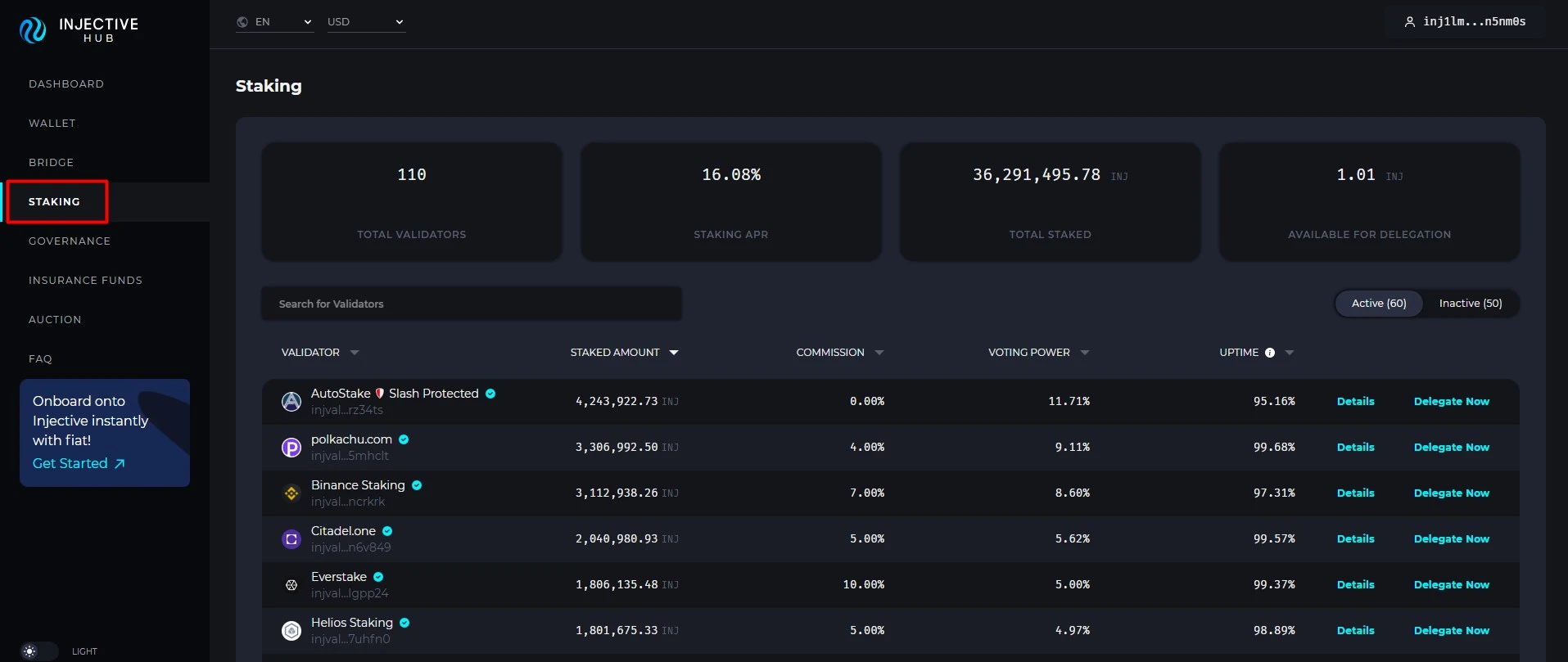 Blog | How to Stake INJ Tokens on Injective Blockchain via MetaMask Wallet