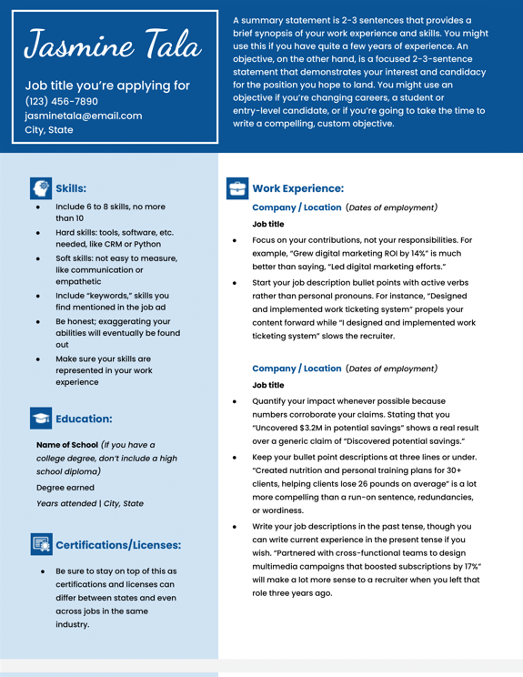 Resume Template Google Docs Resume Template Executive Resume Template 