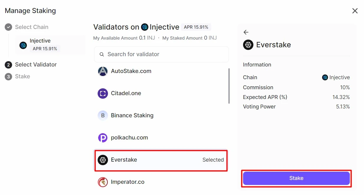 Blog | How to Stake Injective INJ Using the Keplr Wallet