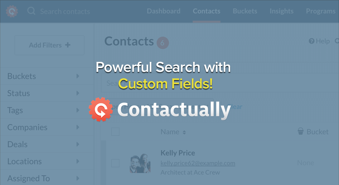Feature Update: Powerful Search With Custom Fields | Contactually