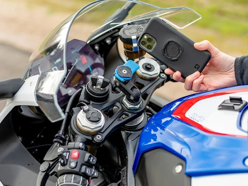 Motorcycle Cell Phone Mount Battle: Quad Lock vs. RAM