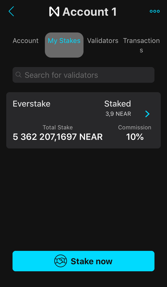 How to Stake NEAR (Near Protocol) in Moonlet Mobile Wallet: A Simple ...