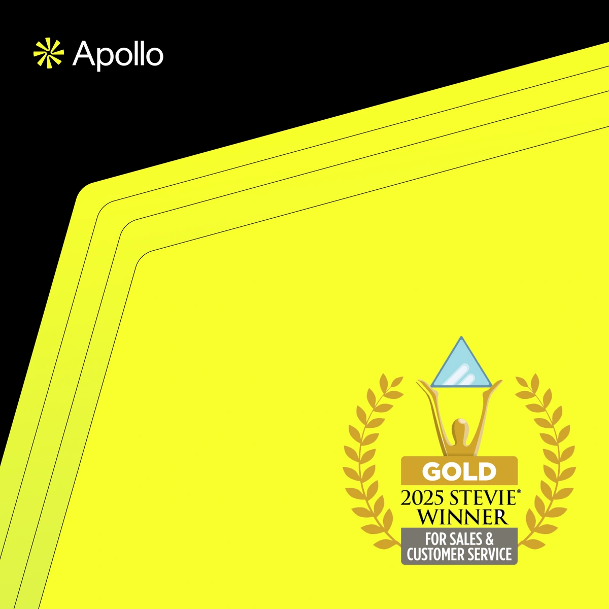 Apollo.io Wins 2025 Gold Stevie® Award for Sales Technology Partner of the Year🥇
