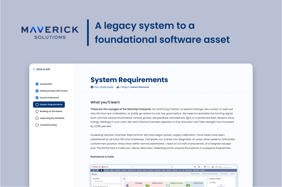 Maverick Case Study | LightningCAD