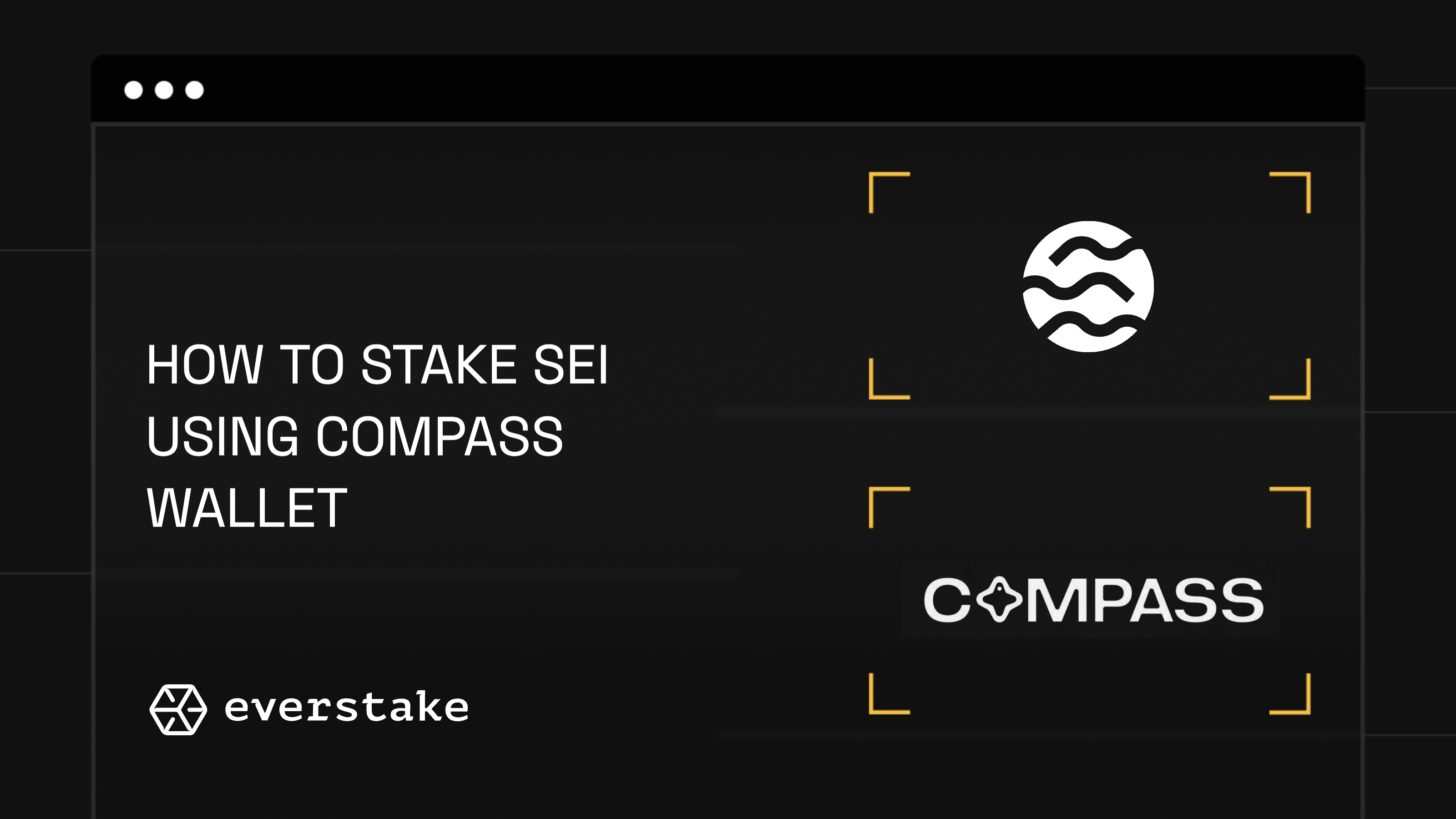Blog | How to Stake Sei using Compass Wallet Blog | How to Stake Sei using Compass Wallet