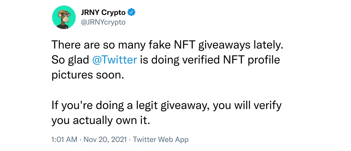 Common NFT Scams: Giveaway Scam | NotCommon Common NFT Scams: Giveaway Scam | NotCommon