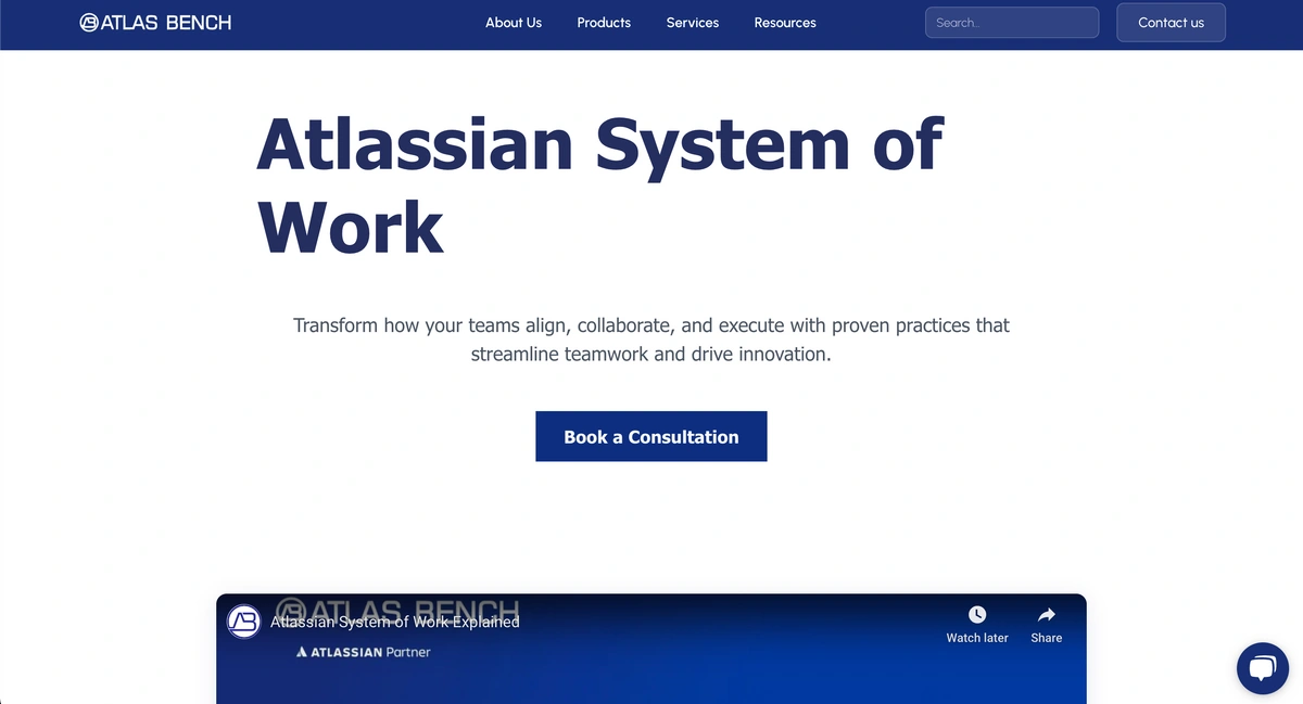 Atlassian System of Work | Atlas Bench - Atlas Bench