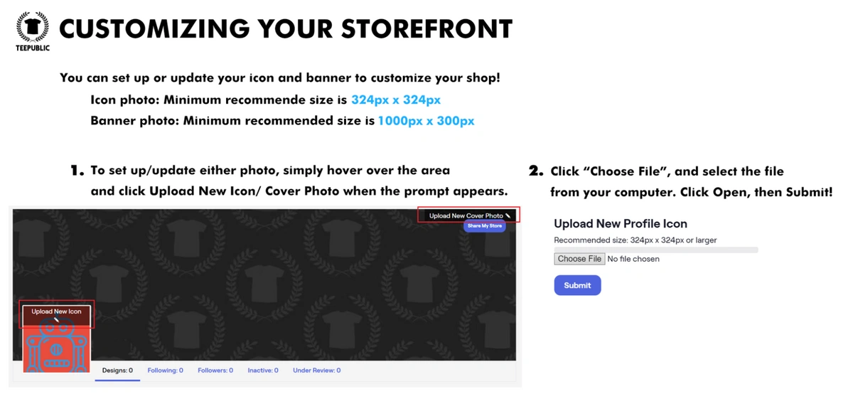 Make It Yours: Signing Up + Customizing Your Storefront | TeePublic | TeePublic