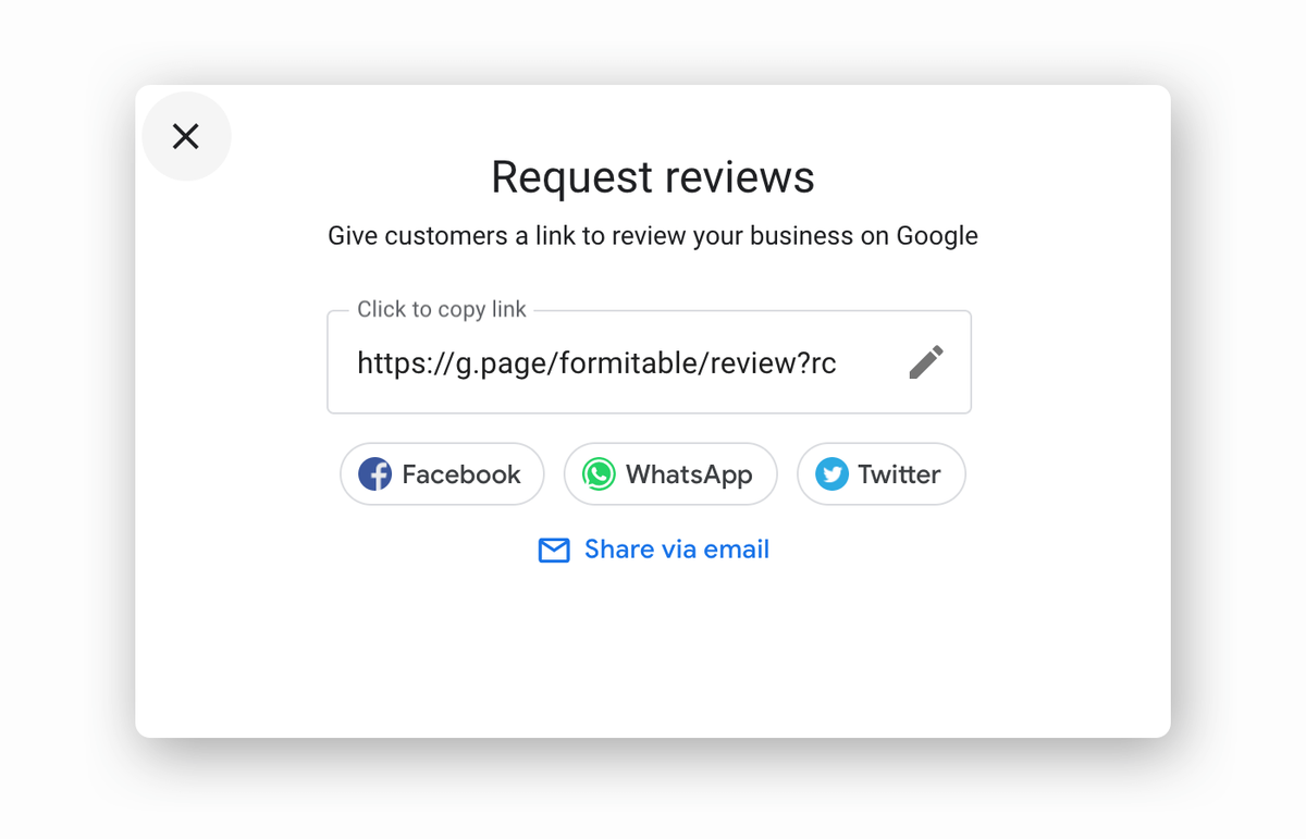 E-mail template voor meer positieve reviews op Google | Formitable