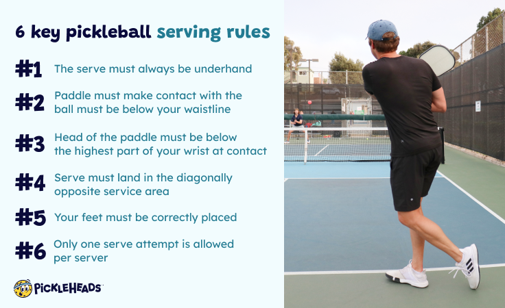 Pickleball Serving Rules Tips For Beginners Pickleheads