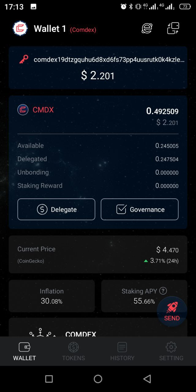 How to Stake Comdex (CMDX) with Cosmostation Wallet | Everstake Blog