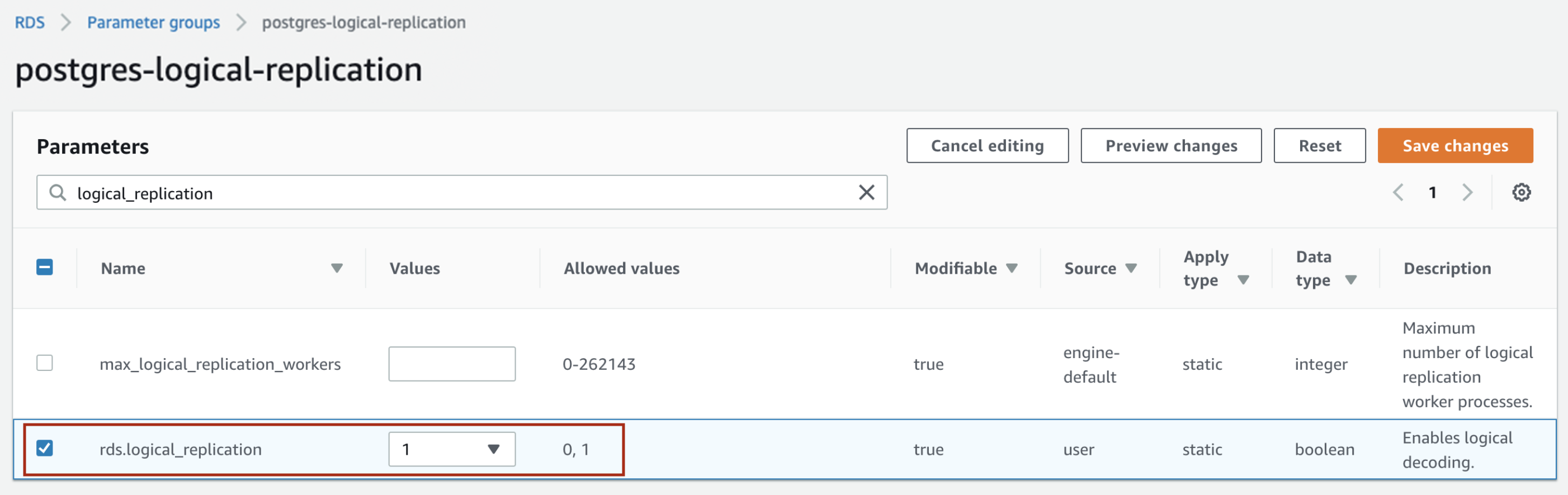 Sources - PostgreSQL - Amazon RDS PosgtreSQL | Integrate.io | CDC