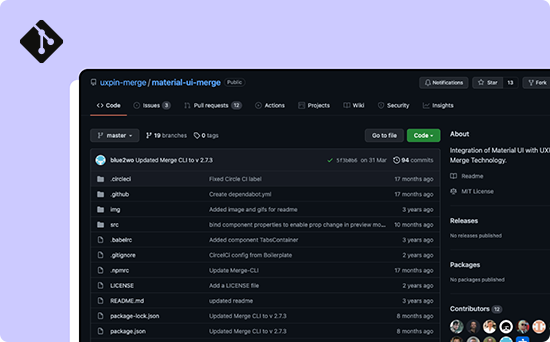 Mui Library In Uxpin Merge