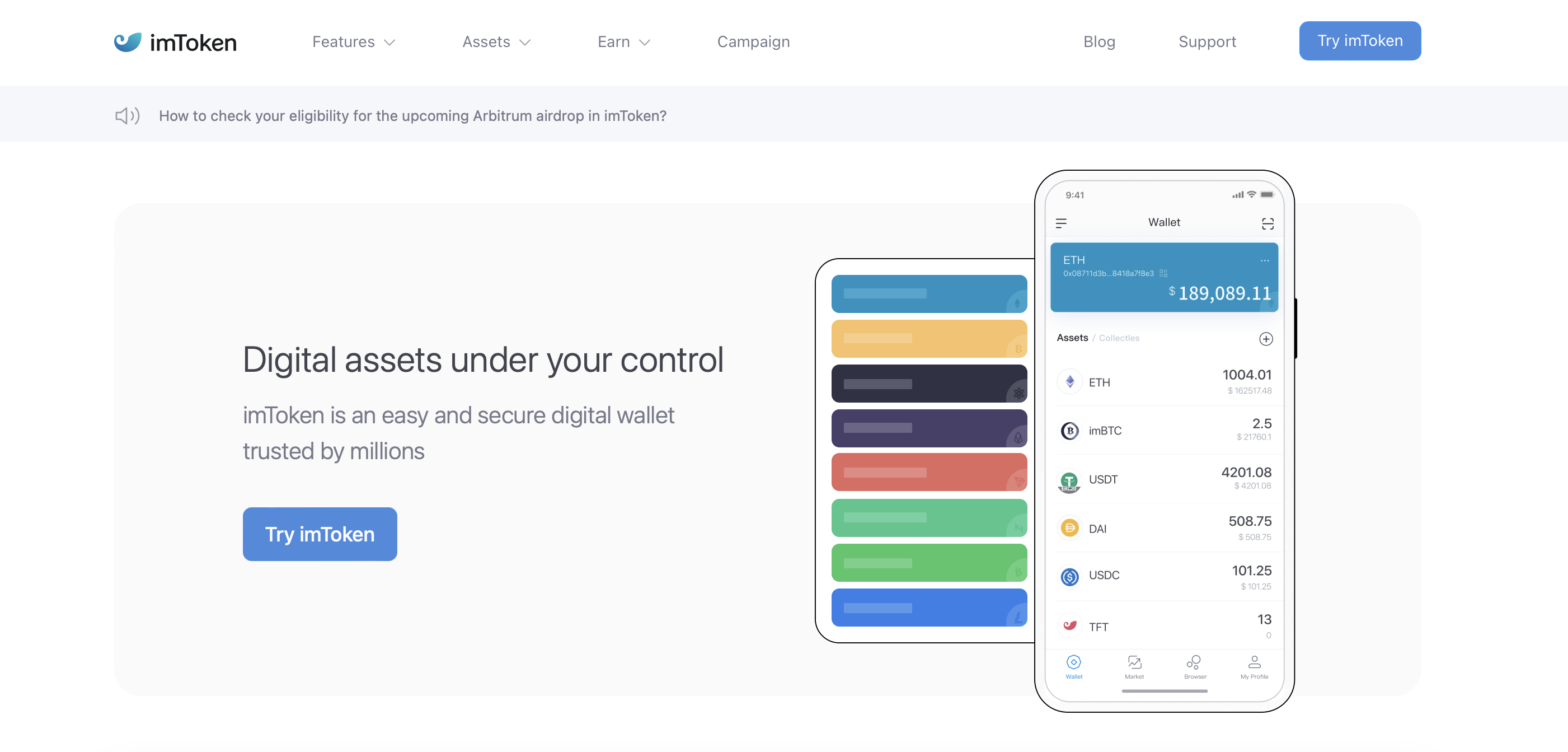 How to Stake MATIC Using imToken Mobile Wallet | Everstake Blog