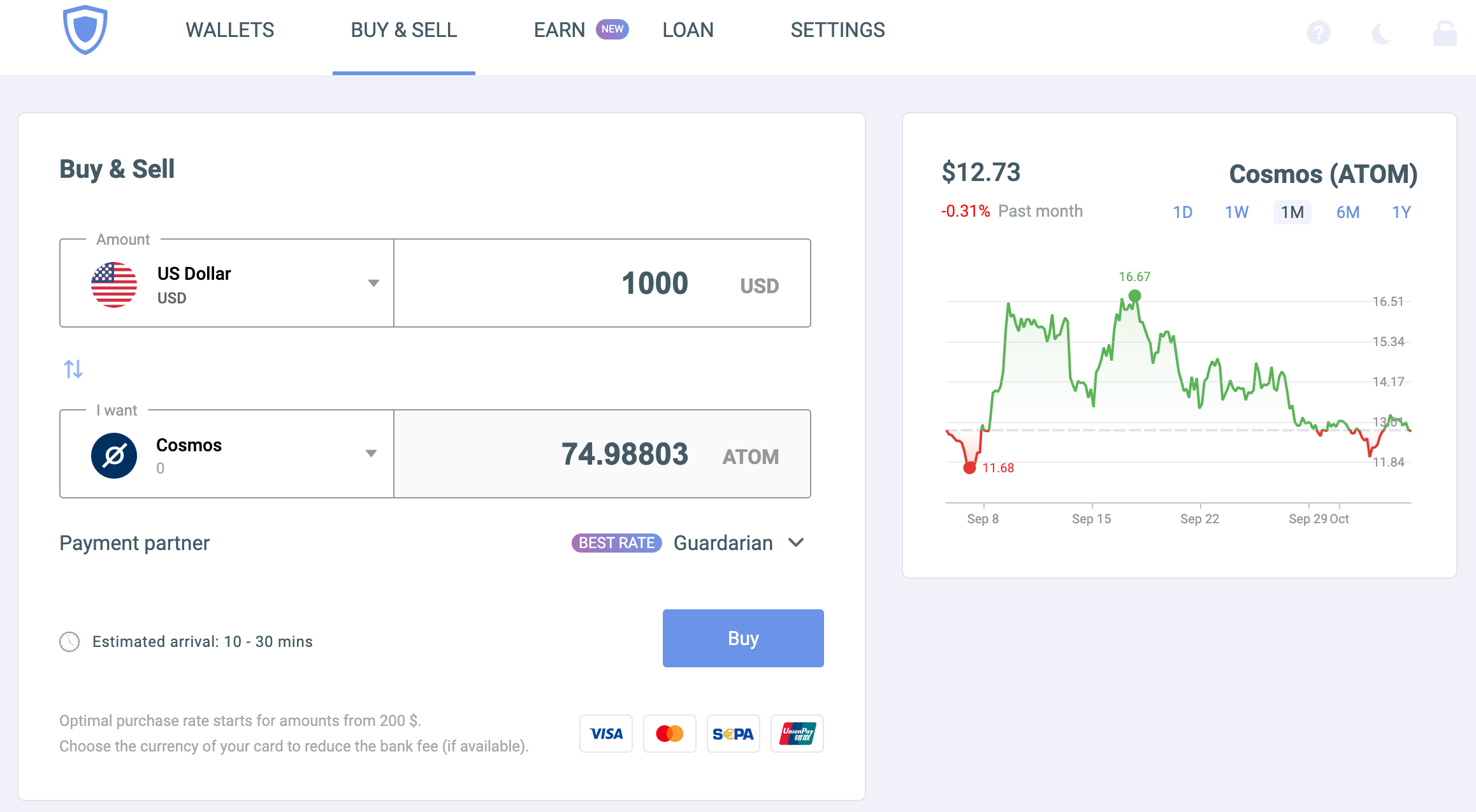 Blog | How to stake Cosmos (ATOM) using the Guarda wallet