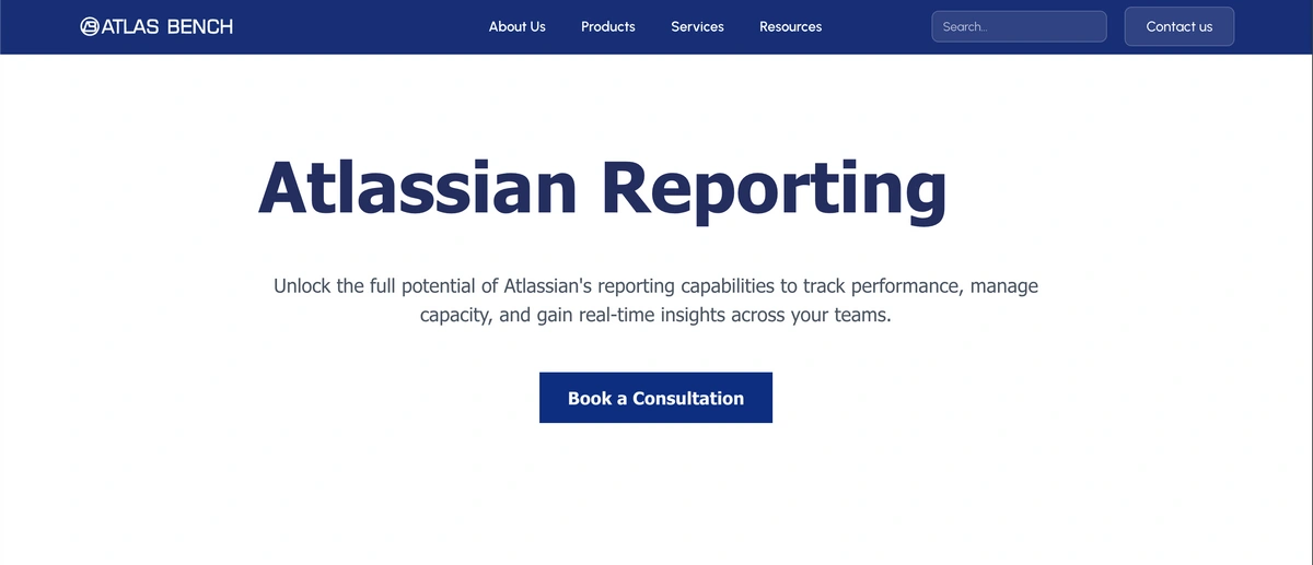 Atlassian Reporting | Atlas Bench - Atlas Bench