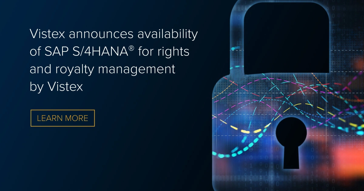 Vistex announces availability of SAP S/4HANA ® for rights and royalty