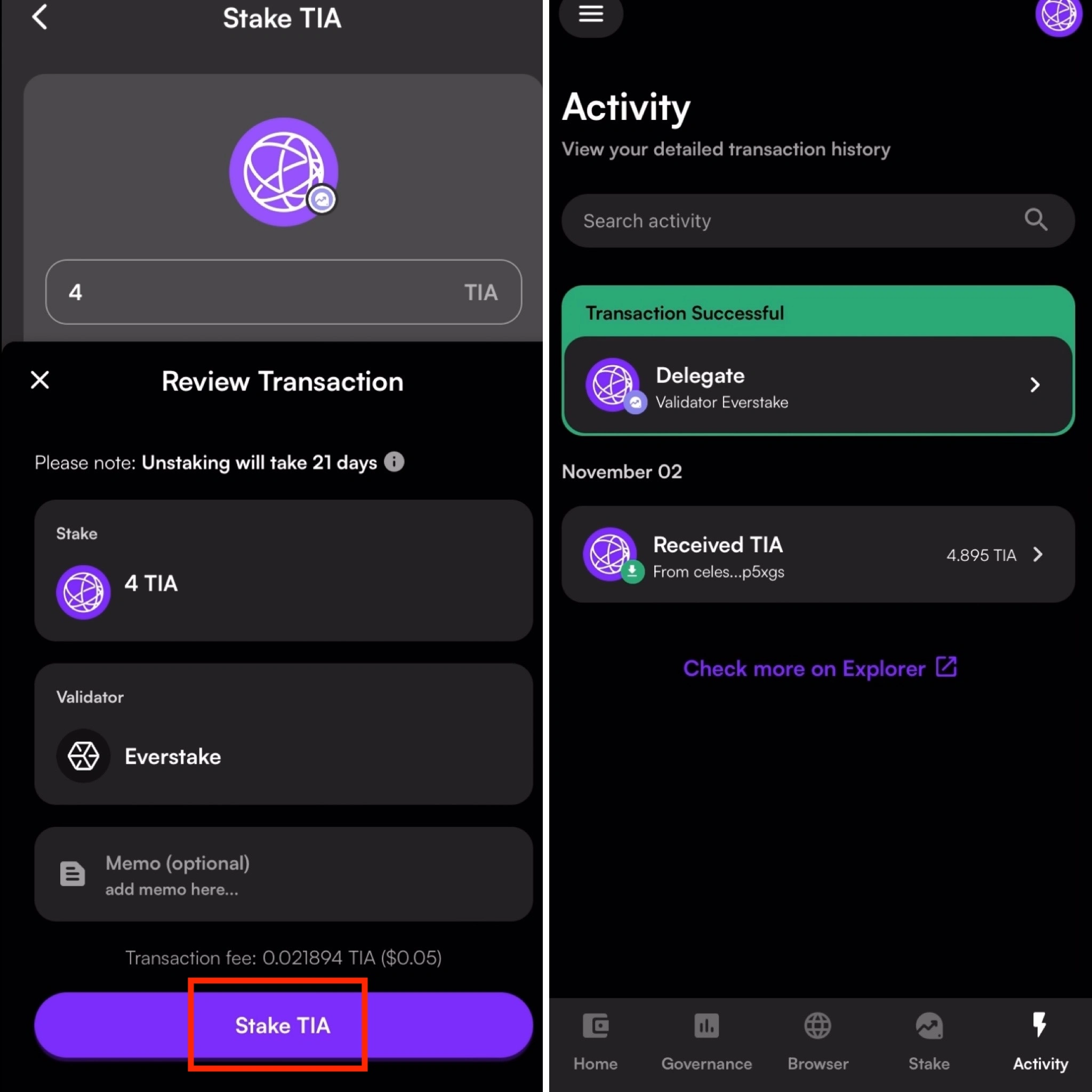 Blog | How to stake Celestia (TIA) via Leap Mobile Wallet