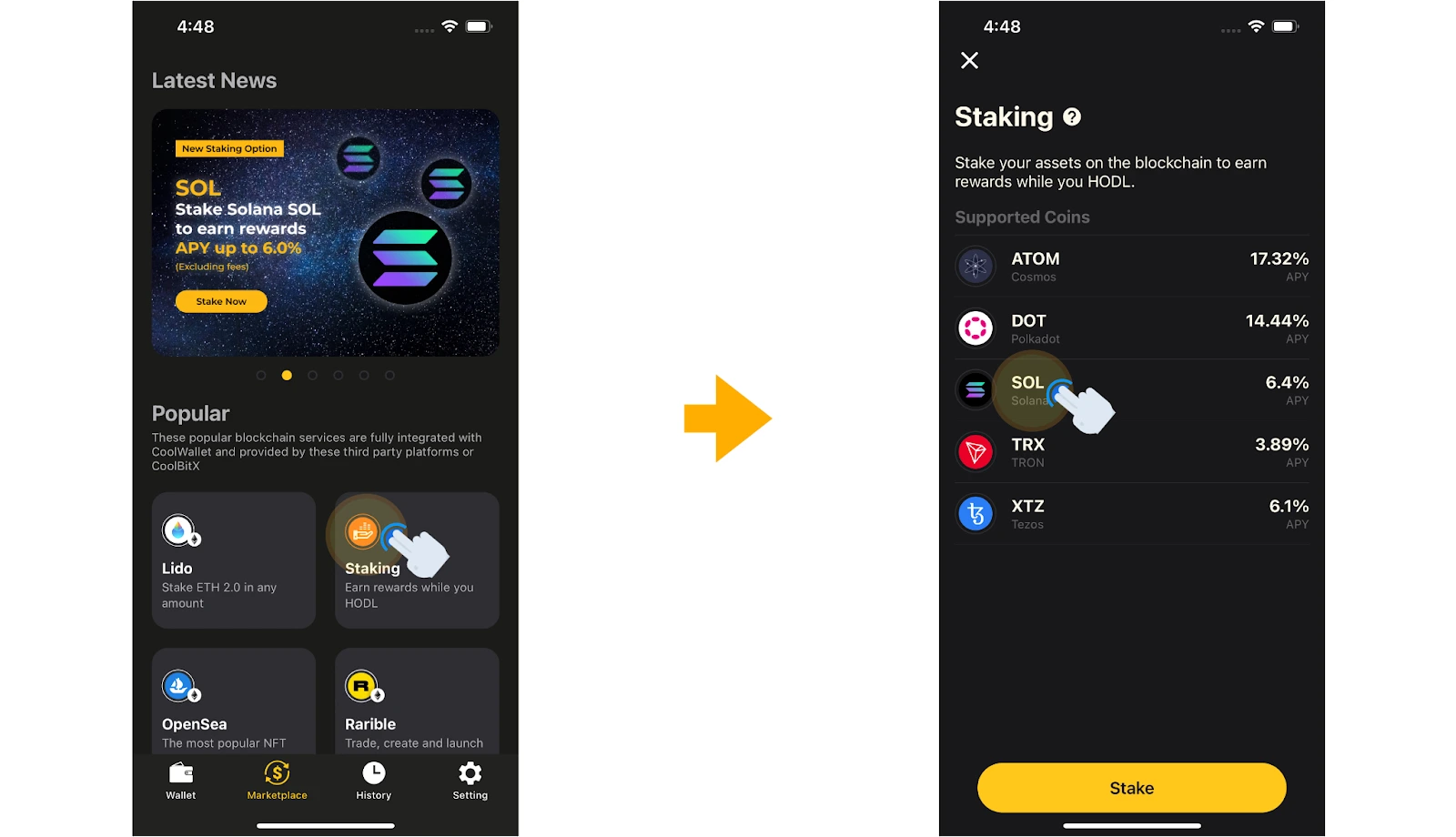 Blog | How to Stake Solana SOL Using CoolWallet